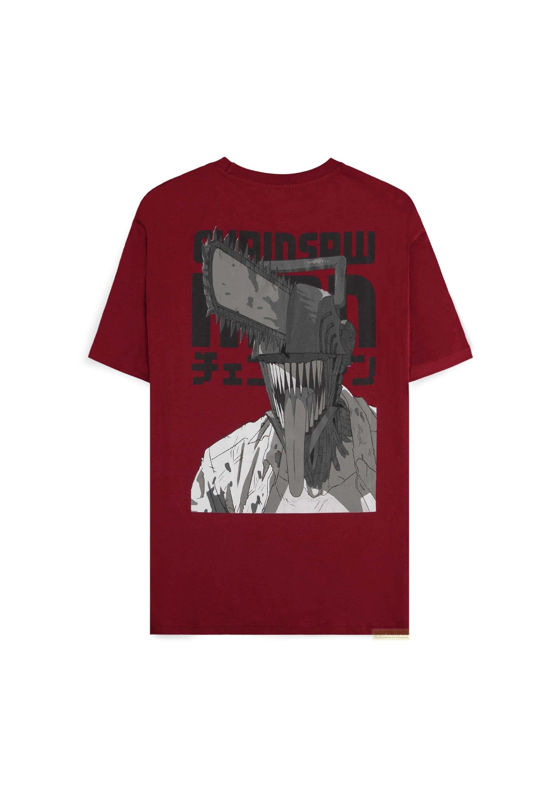 Chainsaw Man T-Shirt Smile Bordeaux Grösse M | MediaMarkt
