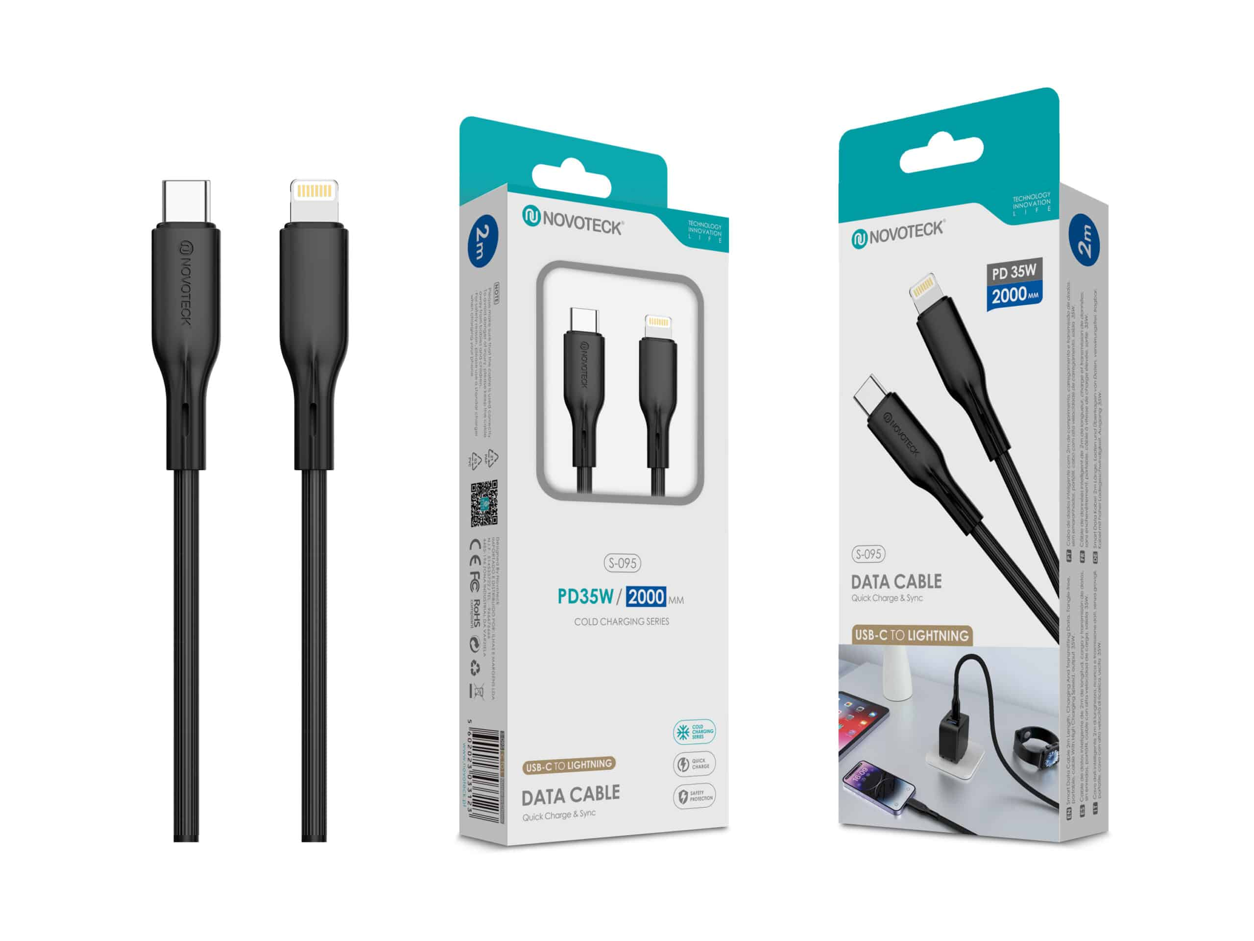 CAVO LIGHTNING A USB-C NOVOTECK S-095 Nero | MediaWorld.it