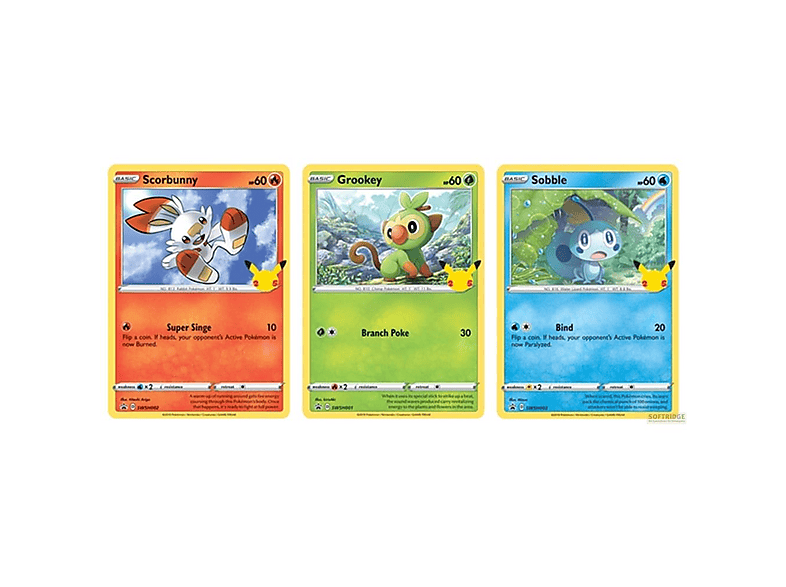 THE POKÉMON COMPANY PKM: First Partners Galar Card Pack (Grookey ...