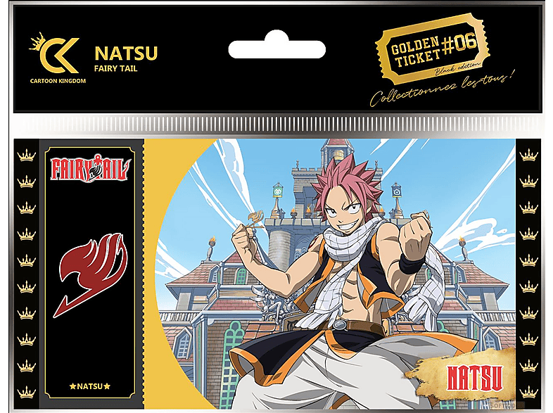 Sammlerticket | Golden Tickets Black Edition - Fairy Tail - Natsu ...
