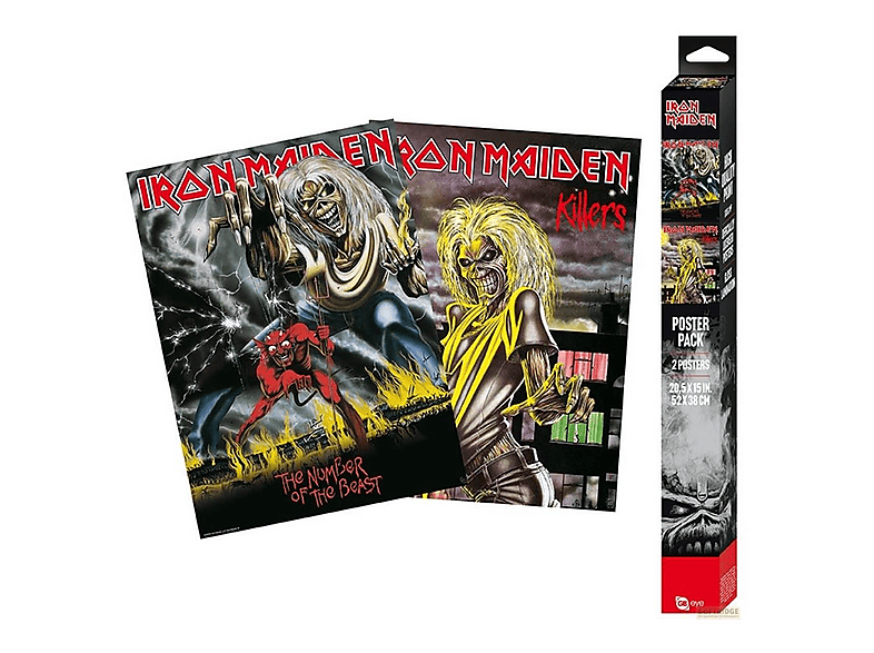 Poster | Packung mit 2 - Iron Maiden - Killers & Number of the Beast ...