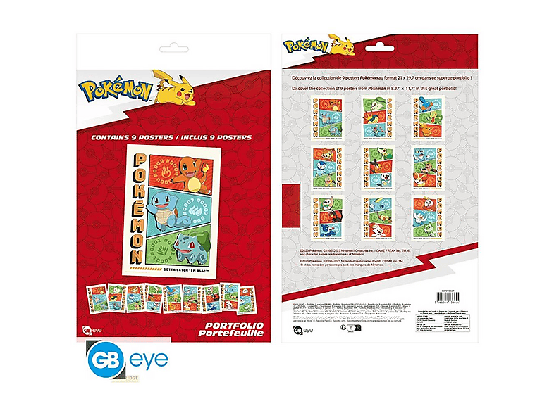 Poster | Flat - Pokemon - Starters | MediaMarkt