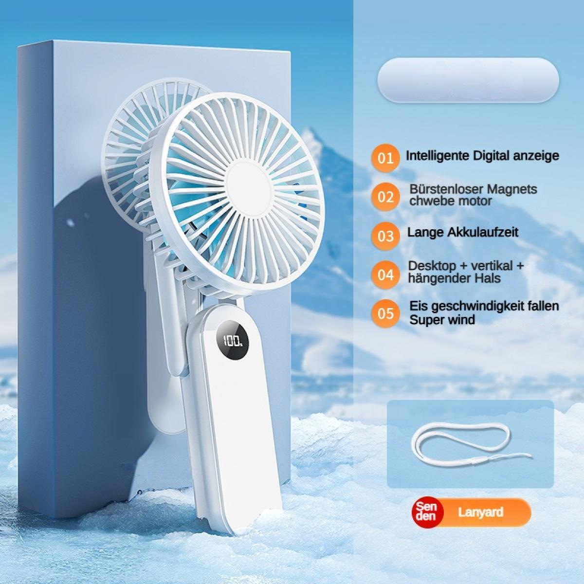 HIYORI Tragbar Faltbar Leise USB Handventilator Rosa | SATURN