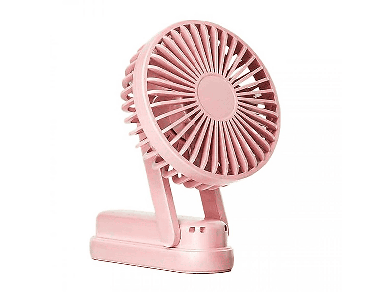 HIYORI Tragbar Faltbar Leise USB Handventilator Rosa | SATURN