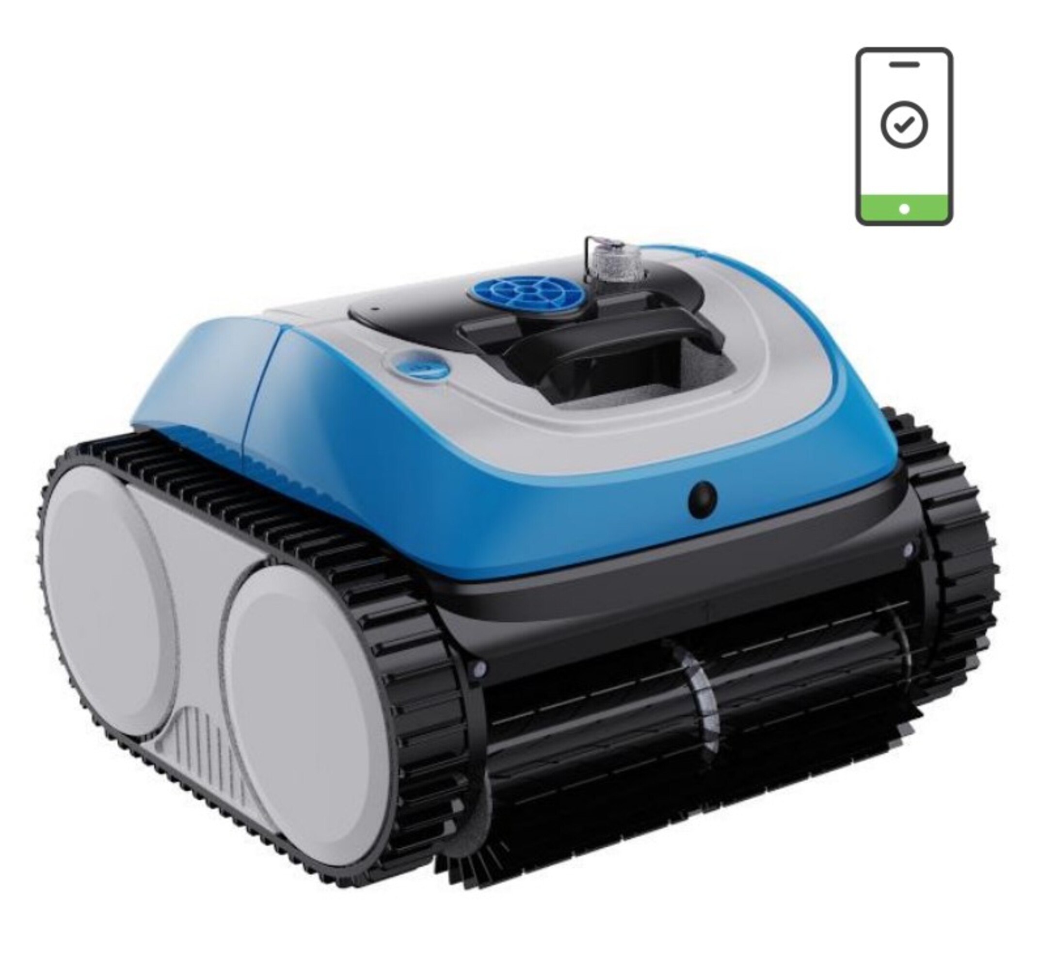 Robot limpiafondo | Leopard Connect Plus Con App Movil AQUALLICE, Negro ...