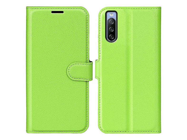COVER-DISCOUNT Housse en cuir, Couvre-livre, Sony, Xperia 10 IV, Vert ...