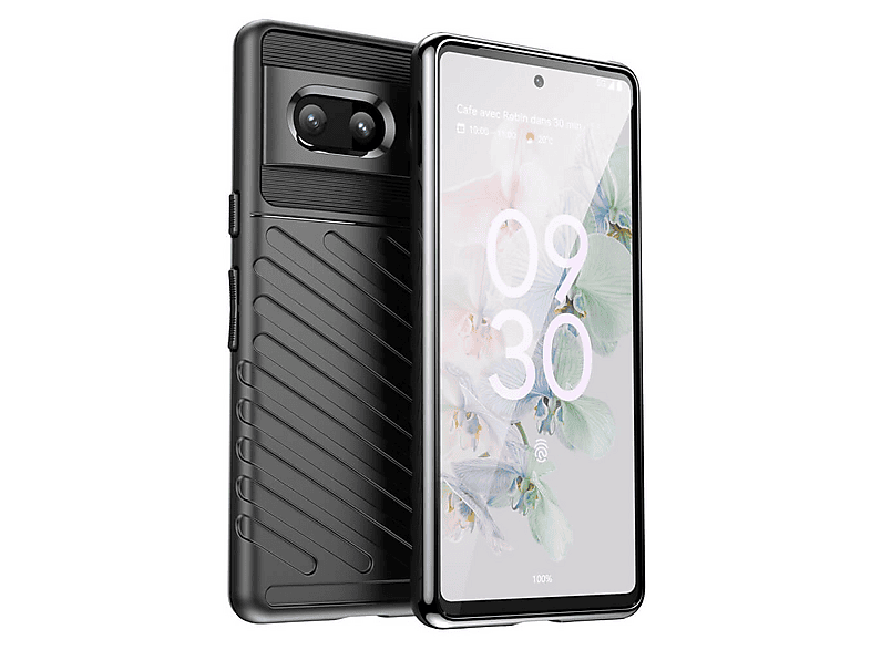 COVER-DISCOUNT Textur Gummi Case, Backcover, Google, Pixel 7, Schwarz ...