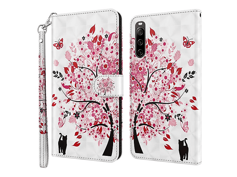 COVER-DISCOUNT Leder Etui Hülle, Bookcover, Sony, Xperia 10 IV ...