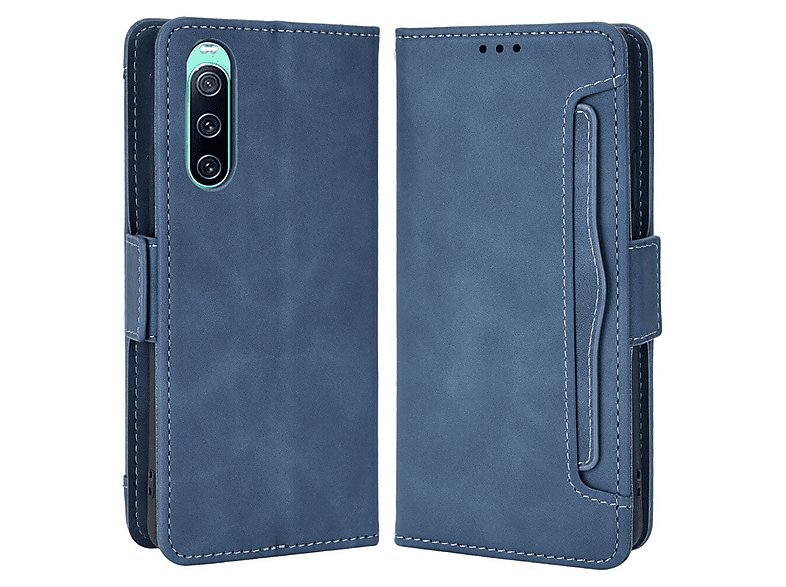 COVER-DISCOUNT Etui Kartenfächer, Copertina, Sony, Xperia 10 IV, Blu ...