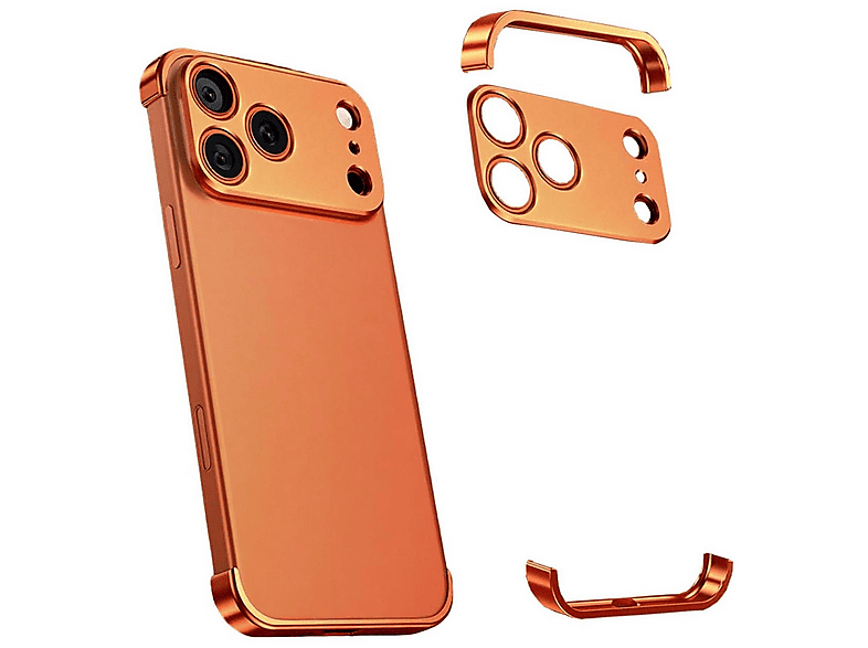 WIGENTO Ultradünne Titan Rahmen Hülle mit Kameraschutz, Bumper, Apple ...