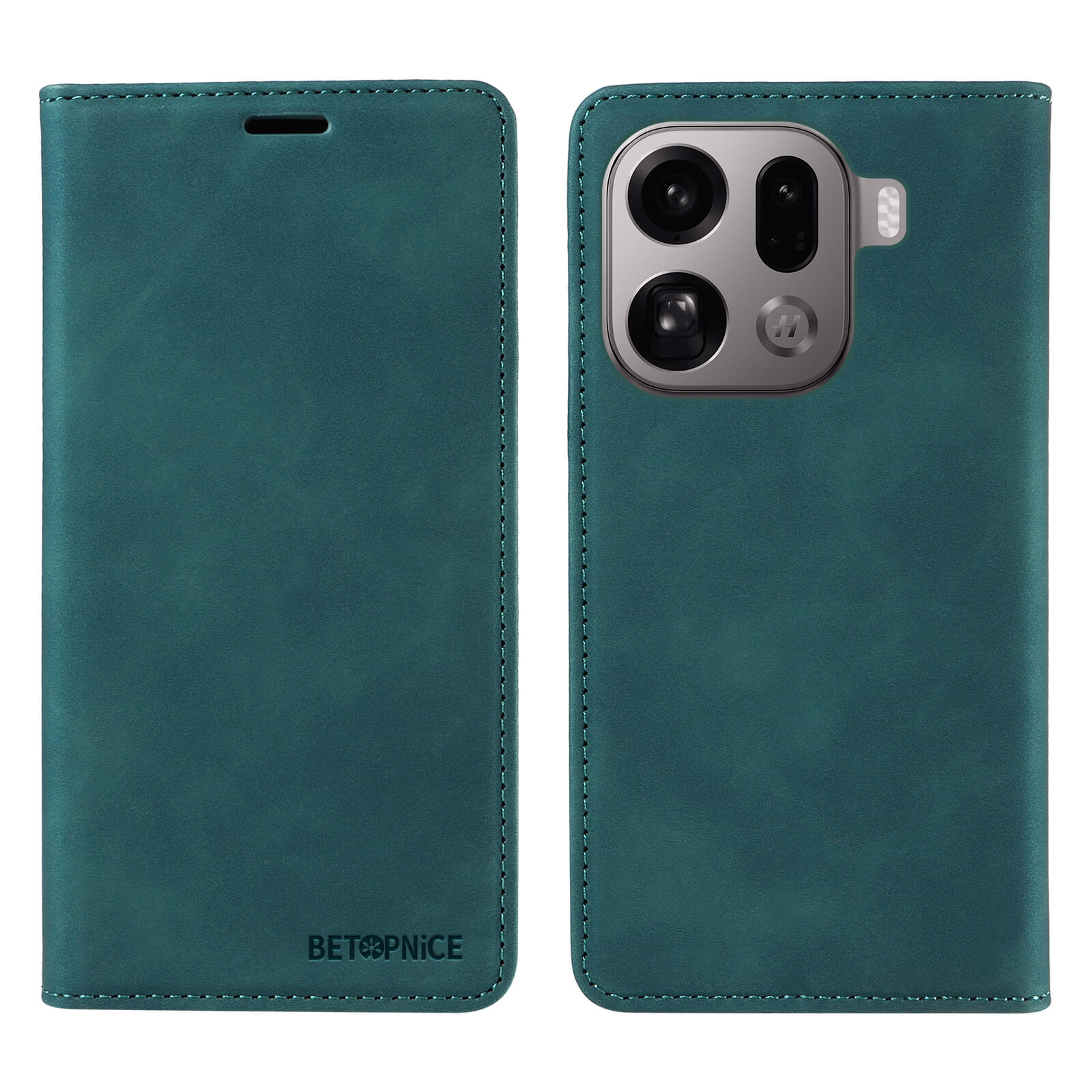 COVER-DISCOUNT Vintage Flip Case, Bookcover, OPPO, Find X9 Pro, Grün ...