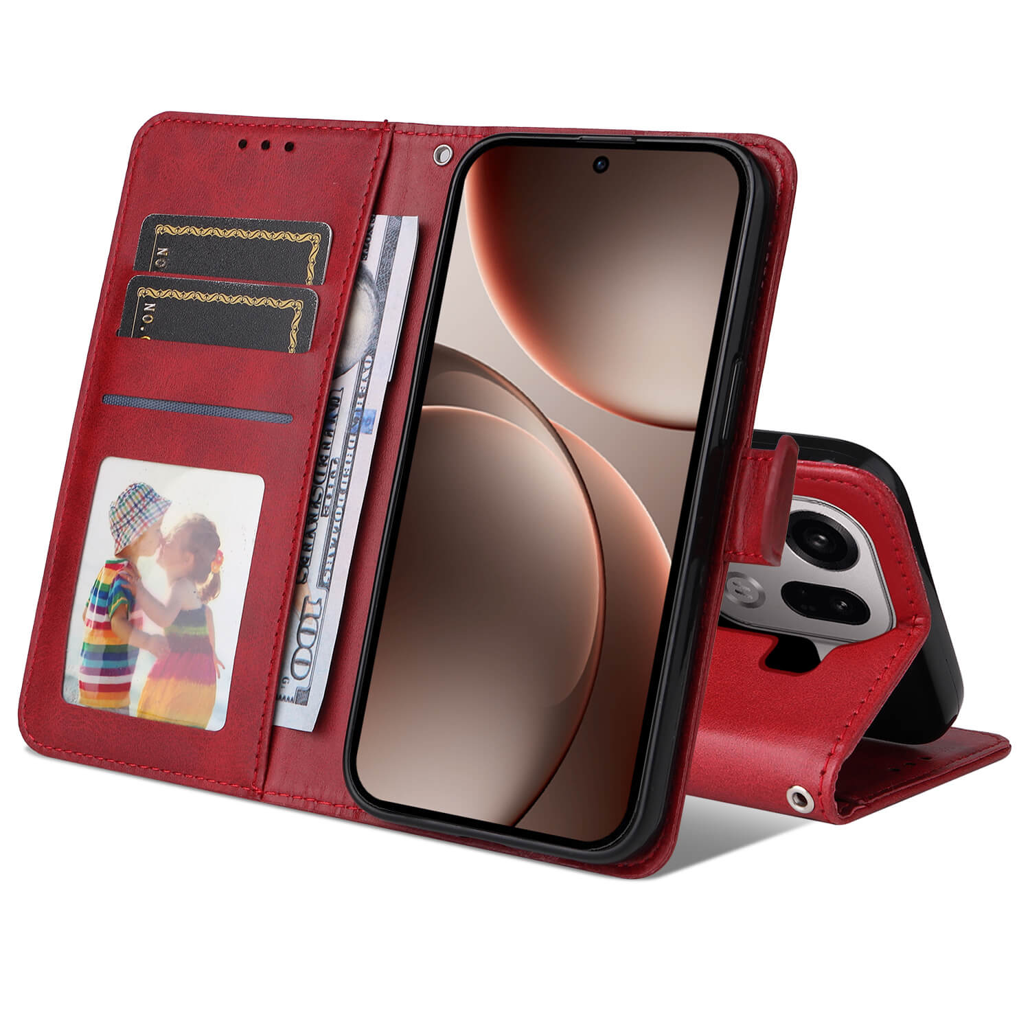 COVER-DISCOUNT Premium Cover Etui, Bookcover, OPPO, Find X9 Pro, Rot ...