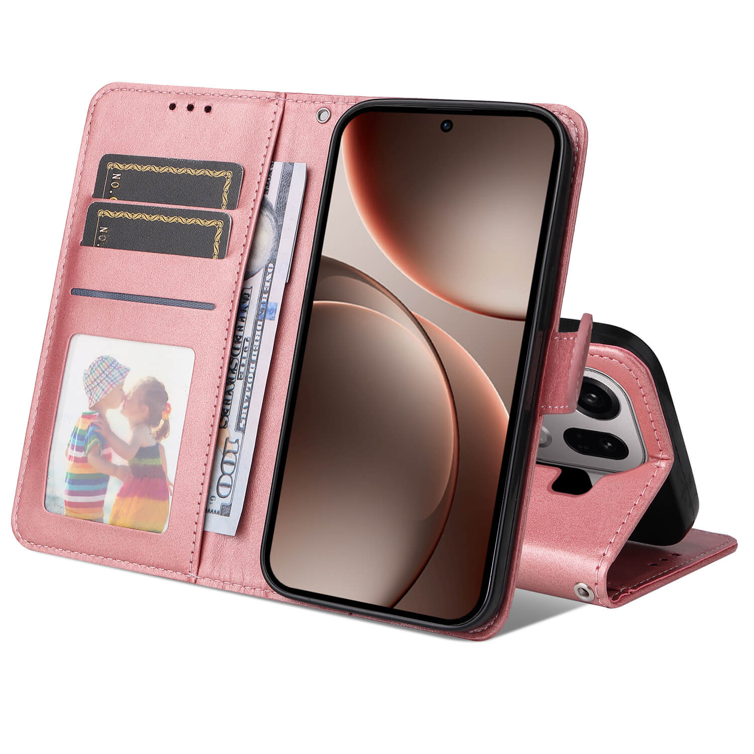 COVER-DISCOUNT Premium Cover Etui, Bookcover, OPPO, Find X9 Pro, Rosa ...