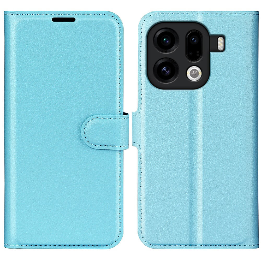 COVER-DISCOUNT Leder Etui Hülle, Bookcover, OPPO, Find X9 Pro, Blau ...