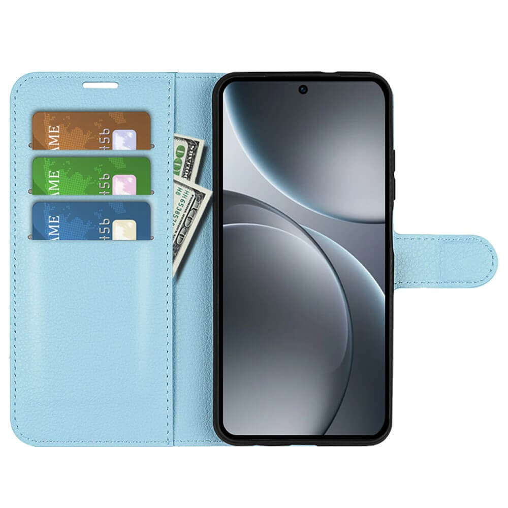 COVER-DISCOUNT Leder Etui Hülle, Bookcover, OPPO, Find X9 Pro, Blau ...