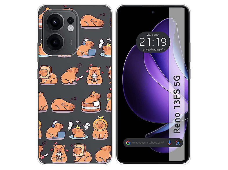 Funda móvil | TUMUNDOSMARTPHONE Reno 13FS 4G / 13 FS 5G, Compatible con ...