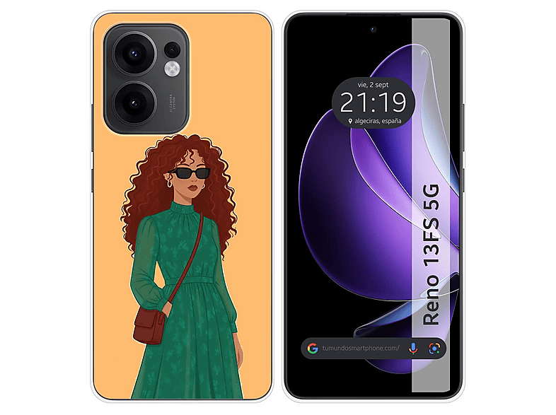 Funda móvil | TUMUNDOSMARTPHONE Reno 13FS 4G / 13 FS 5G, Compatible con ...