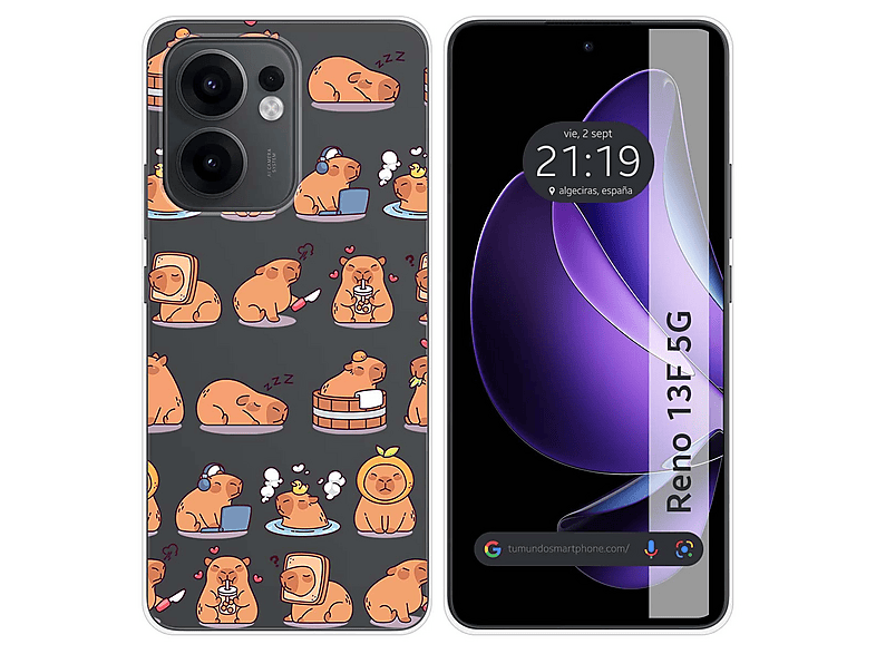 Funda móvil | TUMUNDOSMARTPHONE Reno 13F 4G / 13 F 5G, Compatible con ...