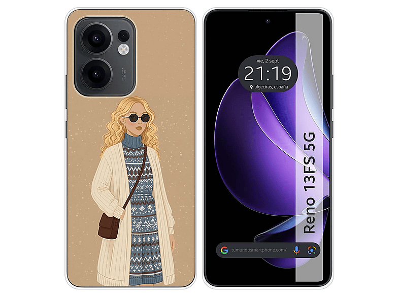 Funda móvil | TUMUNDOSMARTPHONE Reno 13FS 4G / 13 FS 5G, Compatible con ...