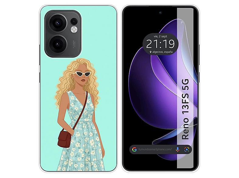 Funda móvil | TUMUNDOSMARTPHONE Reno 13FS 4G / 13 FS 5G, Compatible con ...