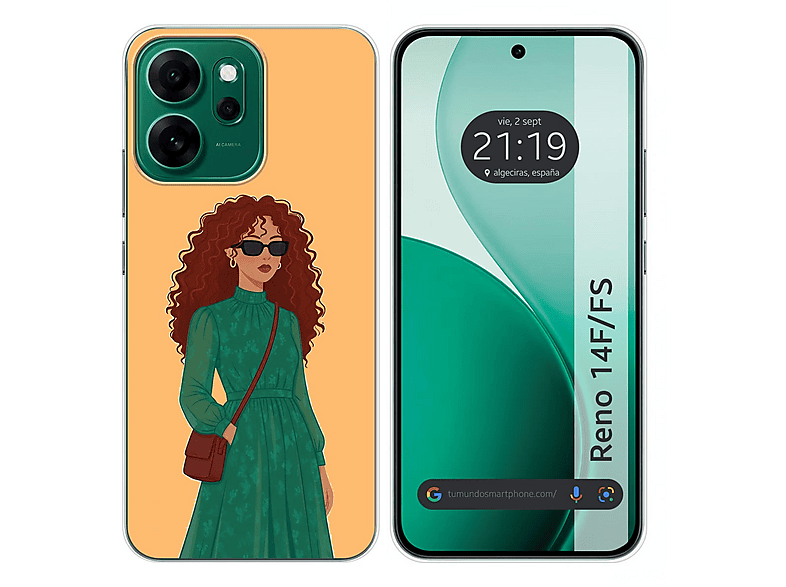 Funda móvil | TUMUNDOSMARTPHONE Reno 14 F / 14F 5G, Compatible con Oppo ...