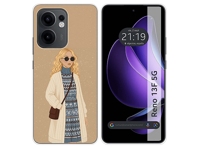 Funda móvil | TUMUNDOSMARTPHONE Reno 13F 4G / 13 F 5G, Compatible con ...