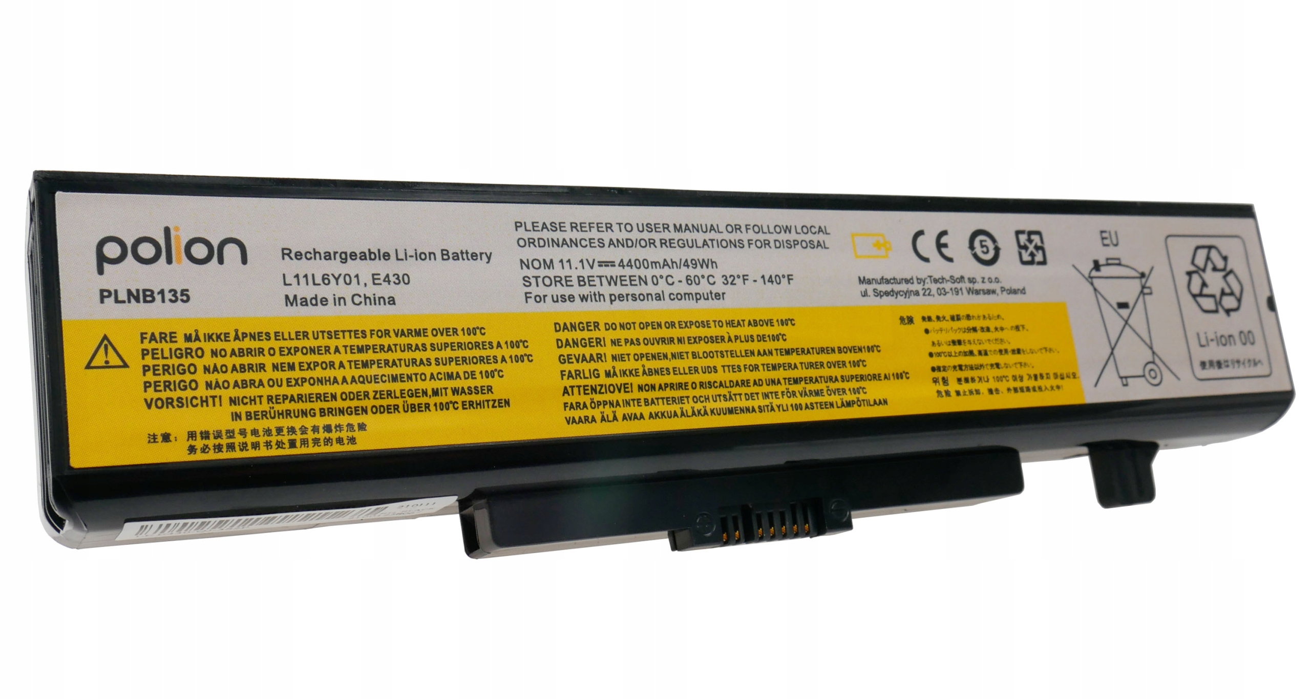 Bateria do laptopa POLION LENOVO B430 B490 B580 B580 B590 Edge E430 ...