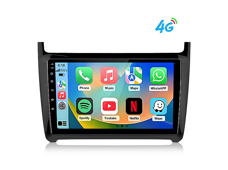 HEXINEX Für VW Polo 6R 6C 9N 2008-2020 Autoradio 128 GB, DAB+, FM ...