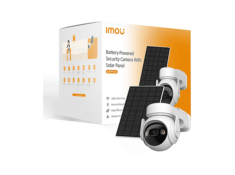 IMOU Kit Cell PT Lite, Caméra de surveillance, résolution photo: 2304 x ...