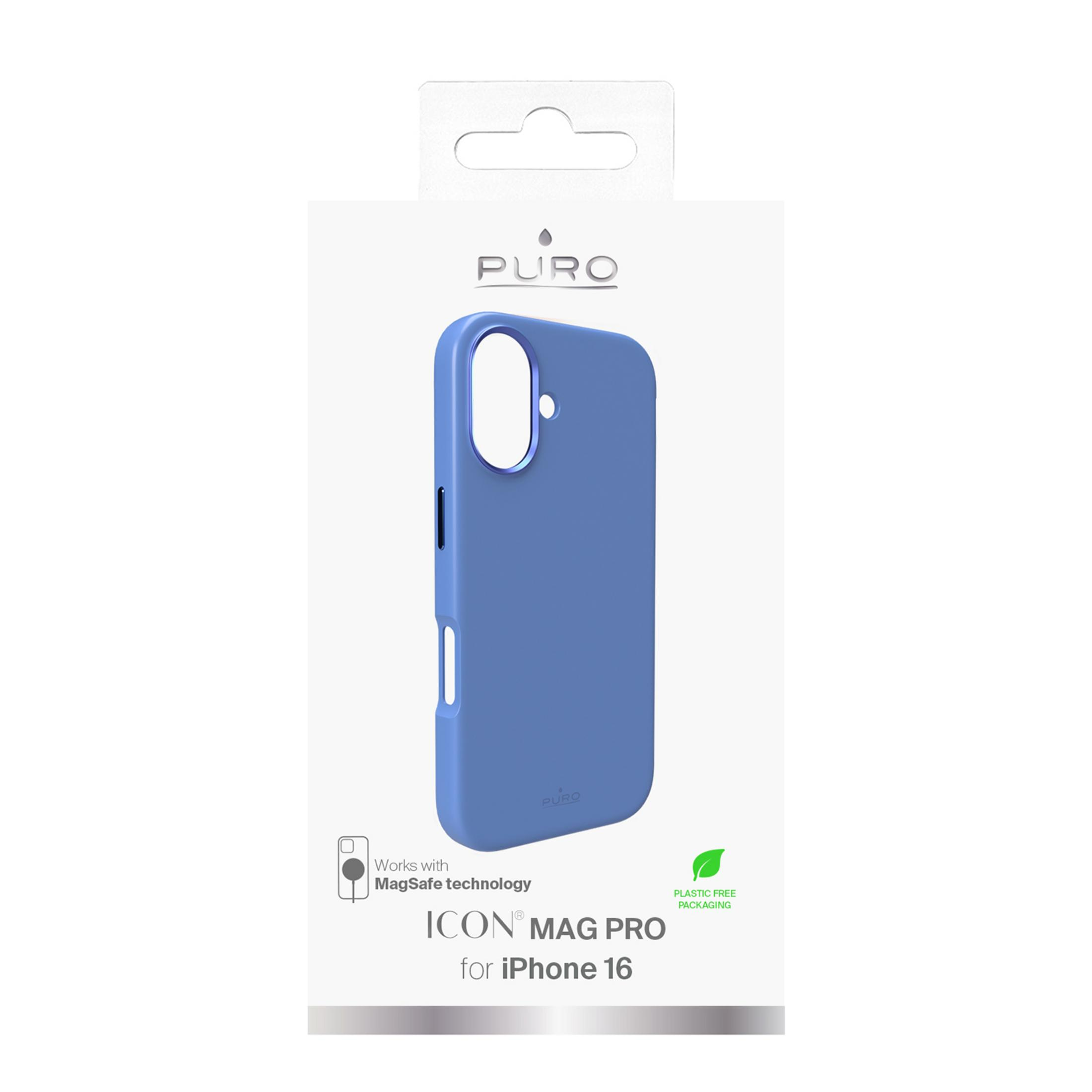 PURO PUIPC1661ICONMPBLUE IPH16 ICON, Backcover, Apple, iPhone 16, Blau ...