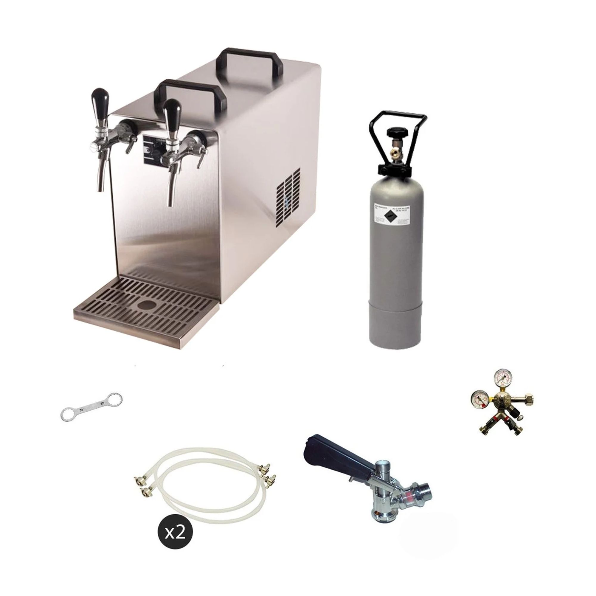 ICH-ZAPFE STREAM 50 Refroidisseur 2 Lignes KeyKeg Tireuse à bière ...
