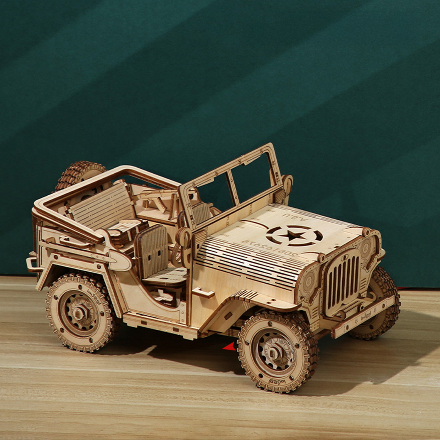 Modello DAM DMAY1412CM2 | Kit Modellino Jeep 395 Pezzi in Legno per ...