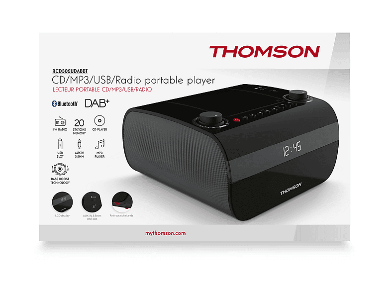 THOMSON RCD305UDABBT CD-Radio Radio mit CD Schwarz | SATURN