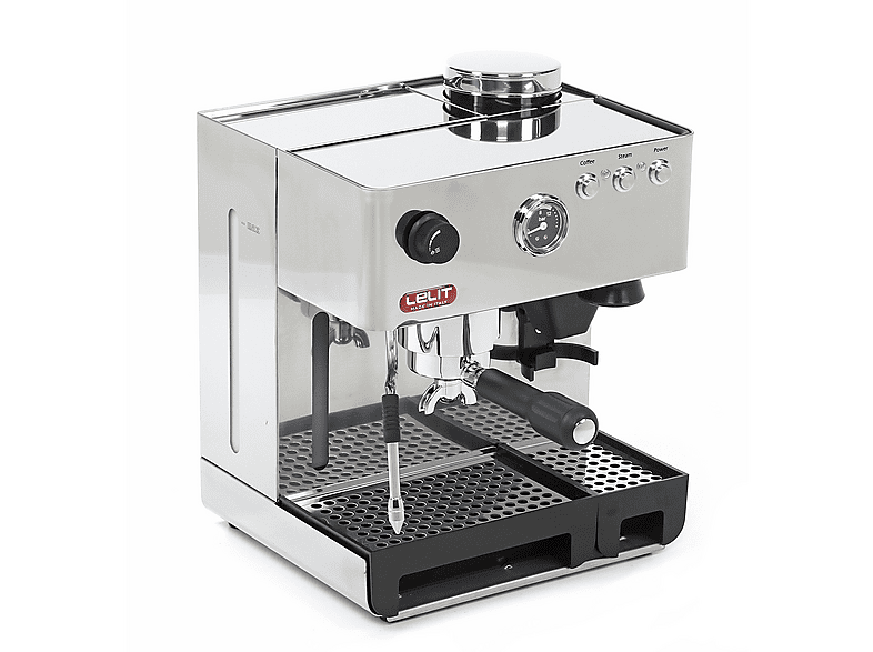 Cafetera express | LELIT PL042EMI, 15 bar, 1000 W, 2 tazas, Plata ...