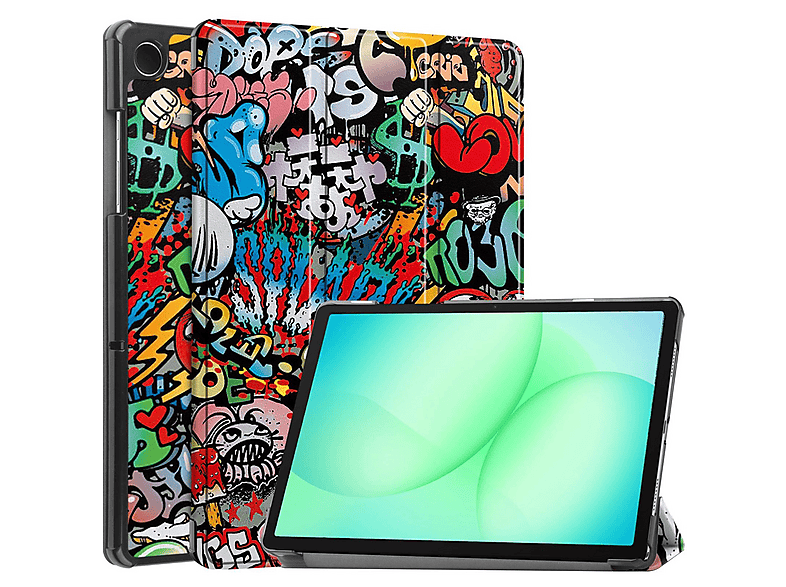 WIGENTO 3folt Wake UP & Sleep Cover aufstellbar, Bookcover, Samsung ...