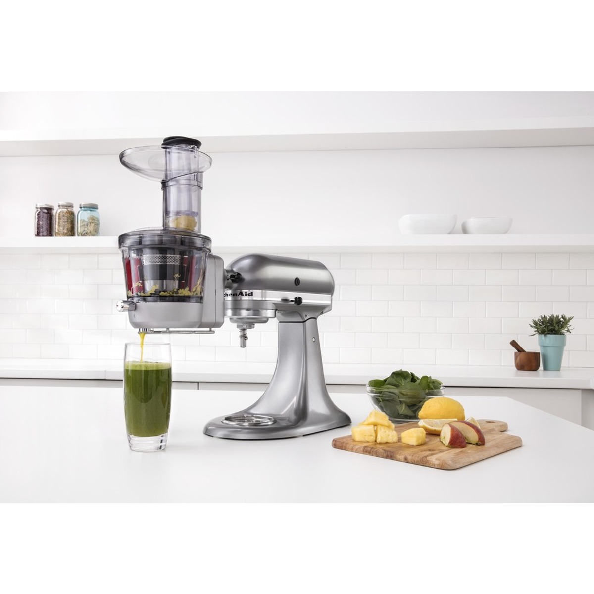 KITCHENAID Entsafter-Vorsatz Slow Juicer Entsafter 275,00 Watt, Silber ...
