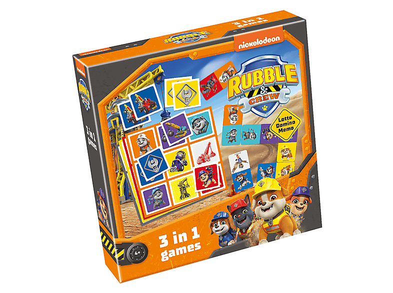 MKP DUMMY BRAND Rubble & Crew 3 in 1 Lotto, Domino, Memo Bordspel ...