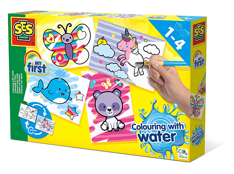 SES CREATIVE Baby magische Wasserfarben Fantasie Tiere Spiel ...