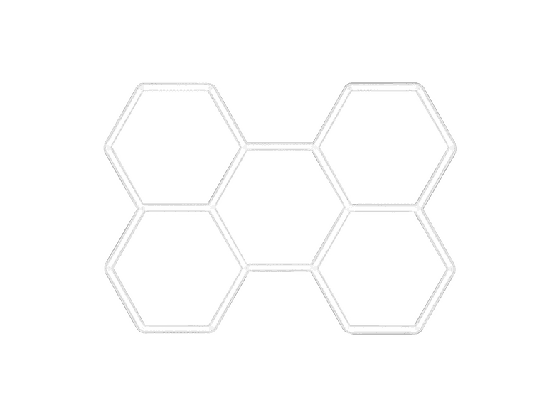 Lámpara de techo LED | Hexagon LED Tube Light 6500K,AC100-265V,168W ...