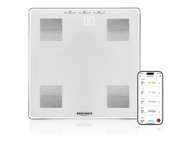 SOEHNLE Shape Sense Connect Lite Personenwaage | MediaMarkt