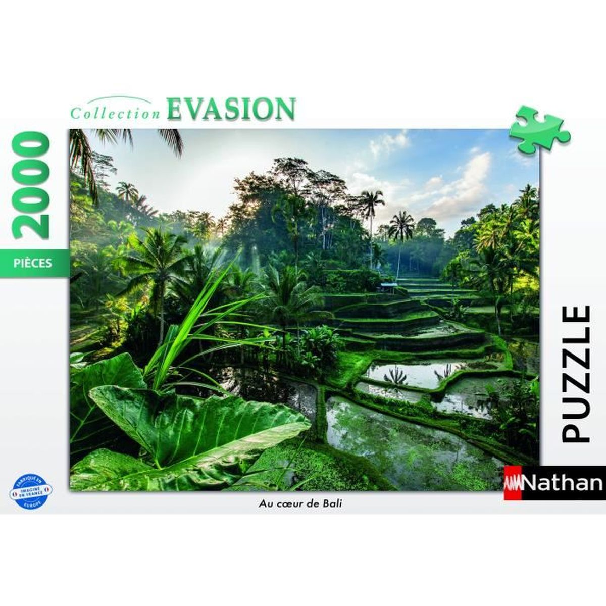PUZZLE NATHAN Au cœur de Bali | 2000 Pezzi in Cartone per 12+ - Tema ...