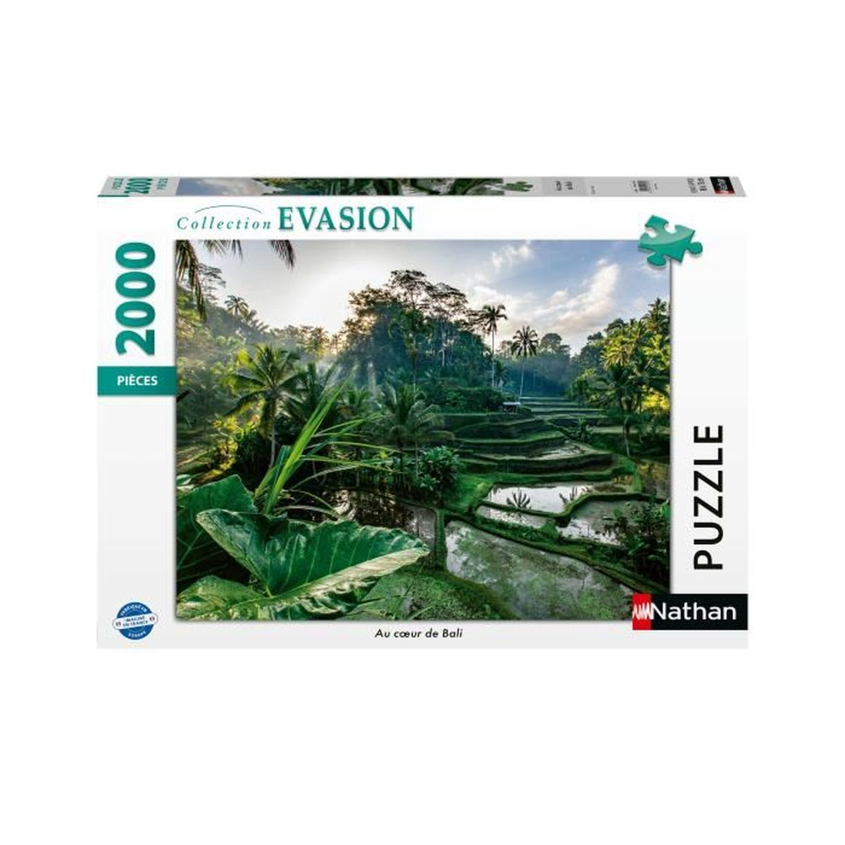 PUZZLE NATHAN Au cœur de Bali | 2000 Pezzi in Cartone per 12+ - Tema ...