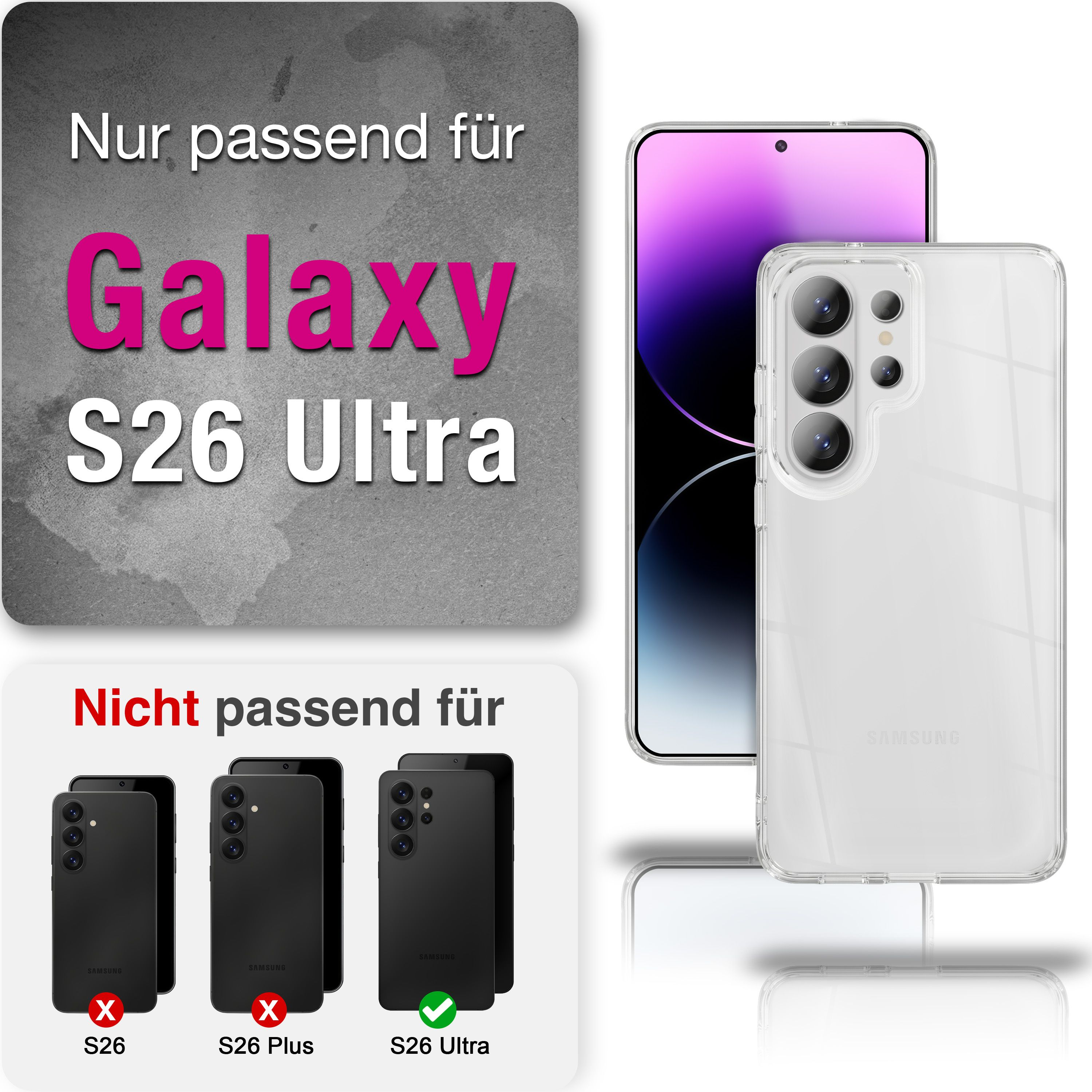 NALIA Full Body Case, Klare 360° Hülle Vorne & Hinten, Full Cover ...