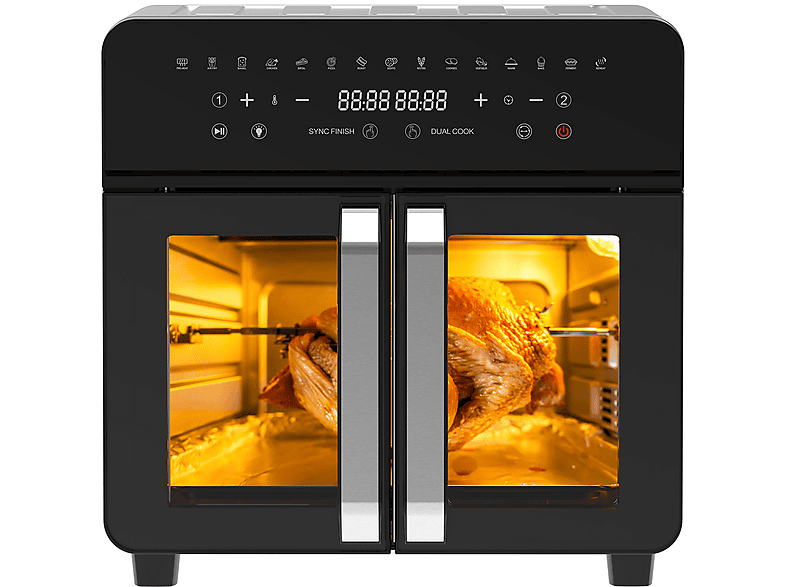 DEWELLING XXL Airfryer FRIGGITRICE AD ARIA, capacità 23 l, Max potenza ...