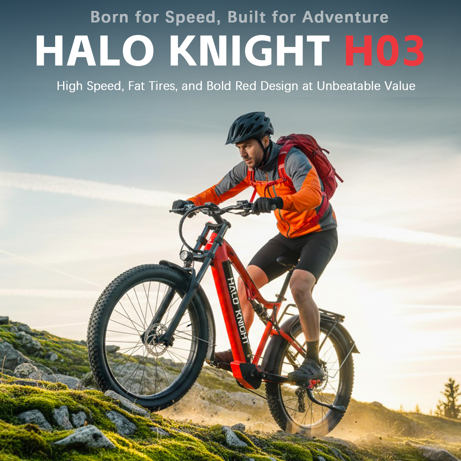 Rower elektryczny HALO KNIGHT H03 czerwony | sprawdź cenę i opinie w ...