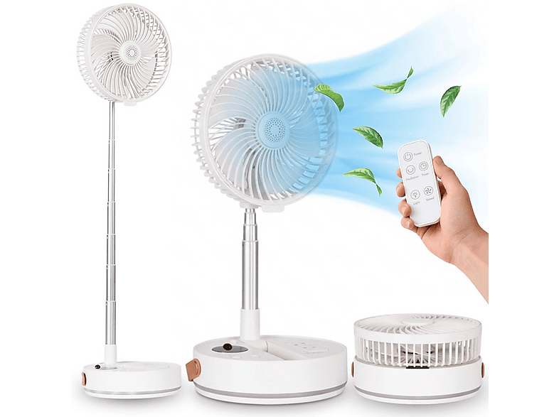 AIRONEX Opvouwbare Draagbare Fan – Stille Ventilator Wit | MediaMarkt