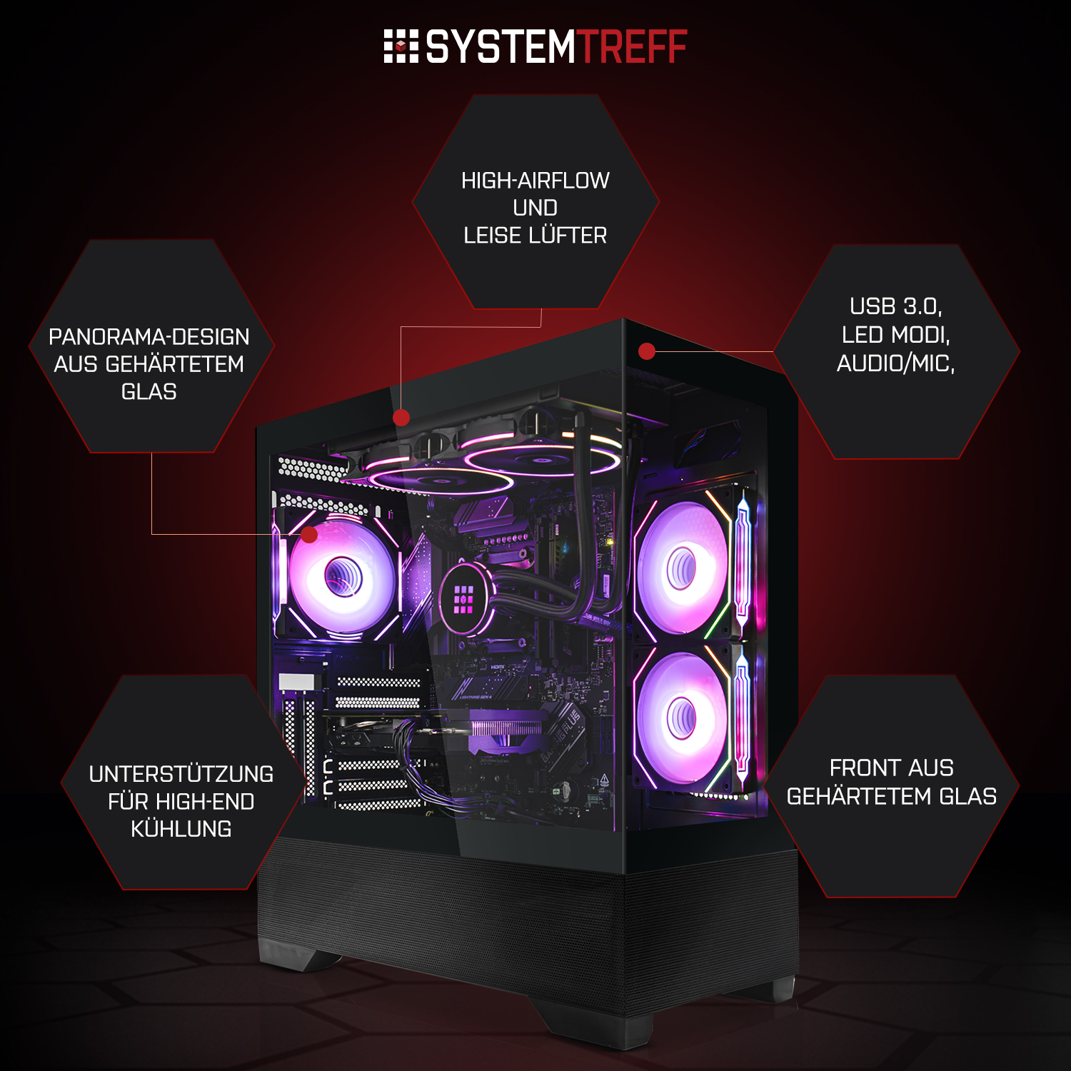 SYSTEMTREFF High-End, Gaming PC Core™ Ultra 7 265KF Prozessor, 32 GB ...