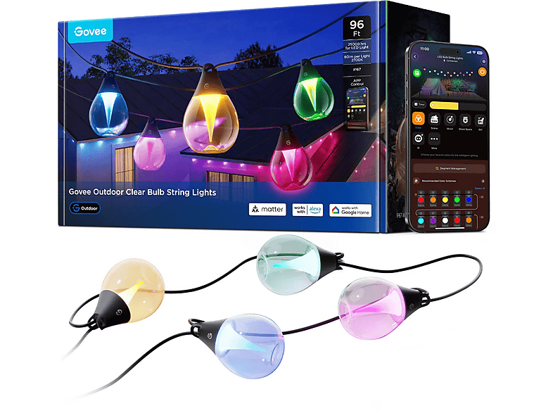 GOVEE RGBICW OUTDOOR STRING LIGHTS Lichterketten RGBICW | MediaMarkt