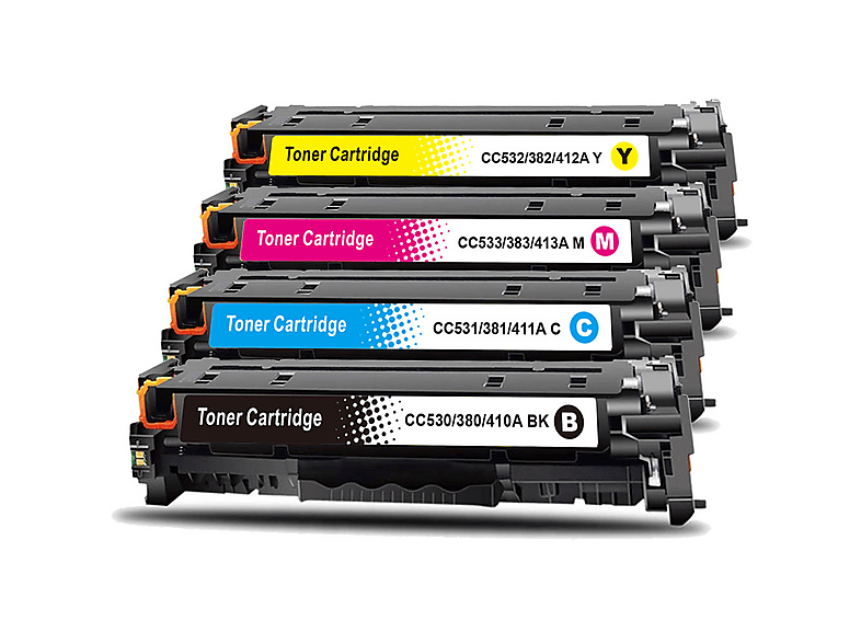 GIGAO Toner Set Color LaserJet Pro MFP M476nw | 4 Stück Toner Patrone ...