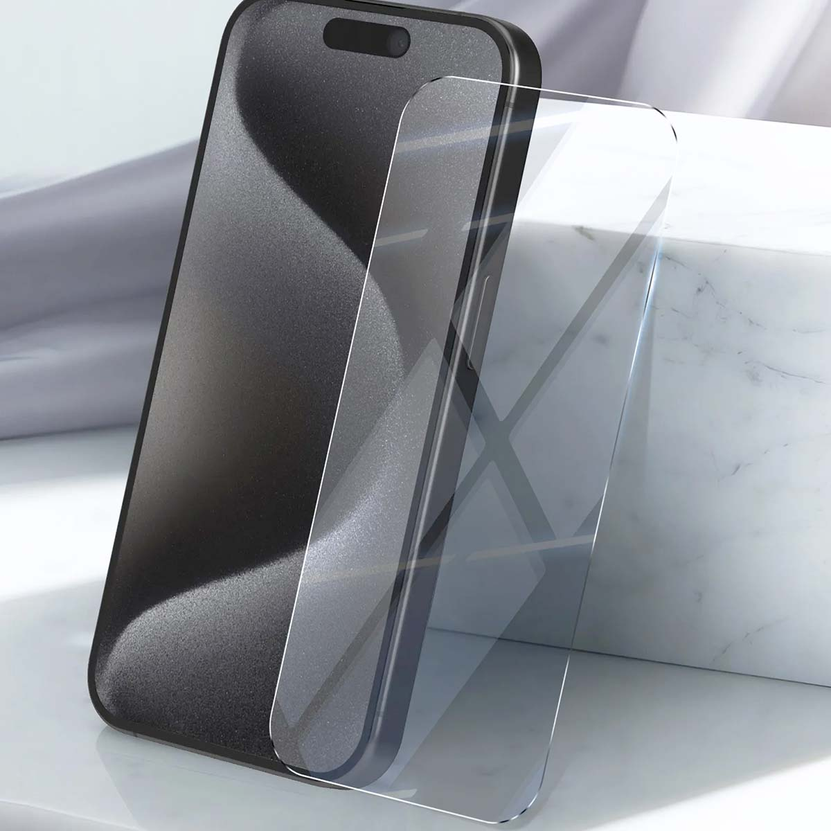 AVIZAR DIAMSL15P, Full Cover, Apple, iPhone 15 Pro, Grau | SATURN